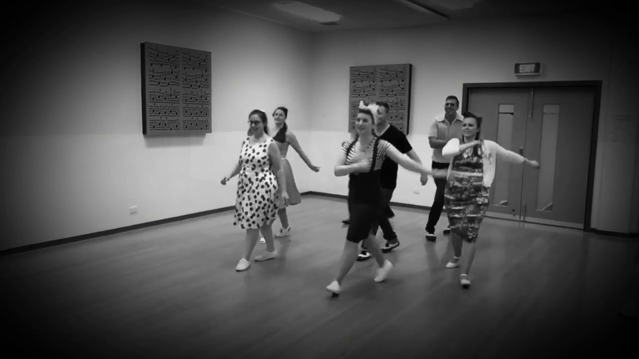 "The Walk" Rock 'n' Roll line dance demo video - The Walk - Lue Cazz ...