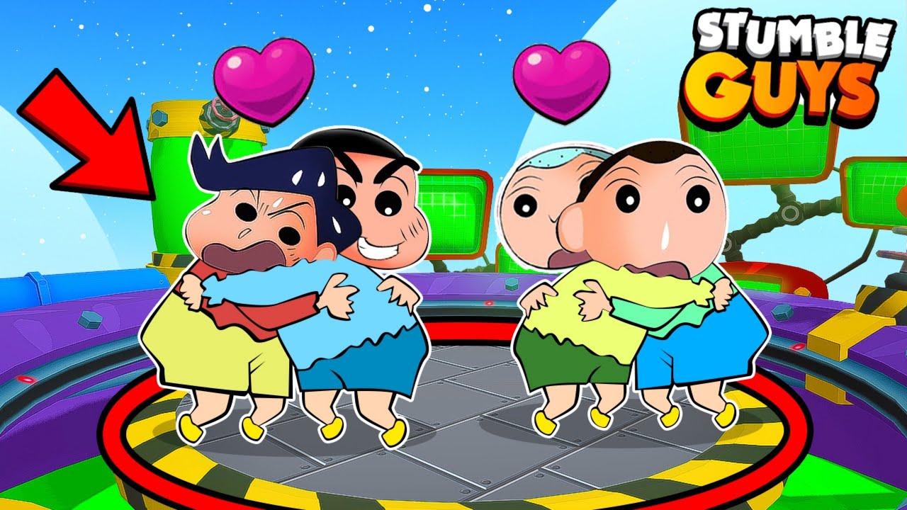 Shinchan Playing Hug Emote Challenge In Stumble Guys 😱 | Shinchan ...