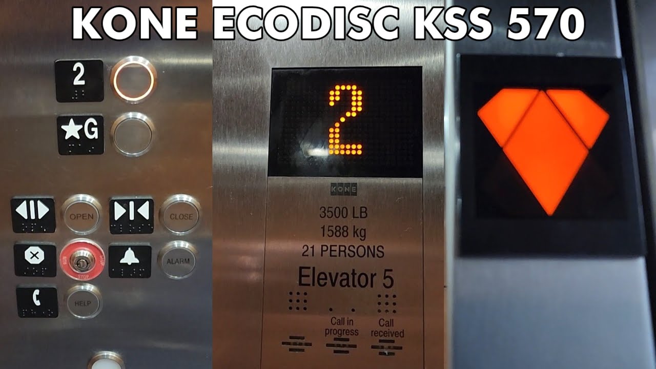 Kone Ecodisc KSS 570 Elevator @ A Gates - Daniel K. Inouye ...