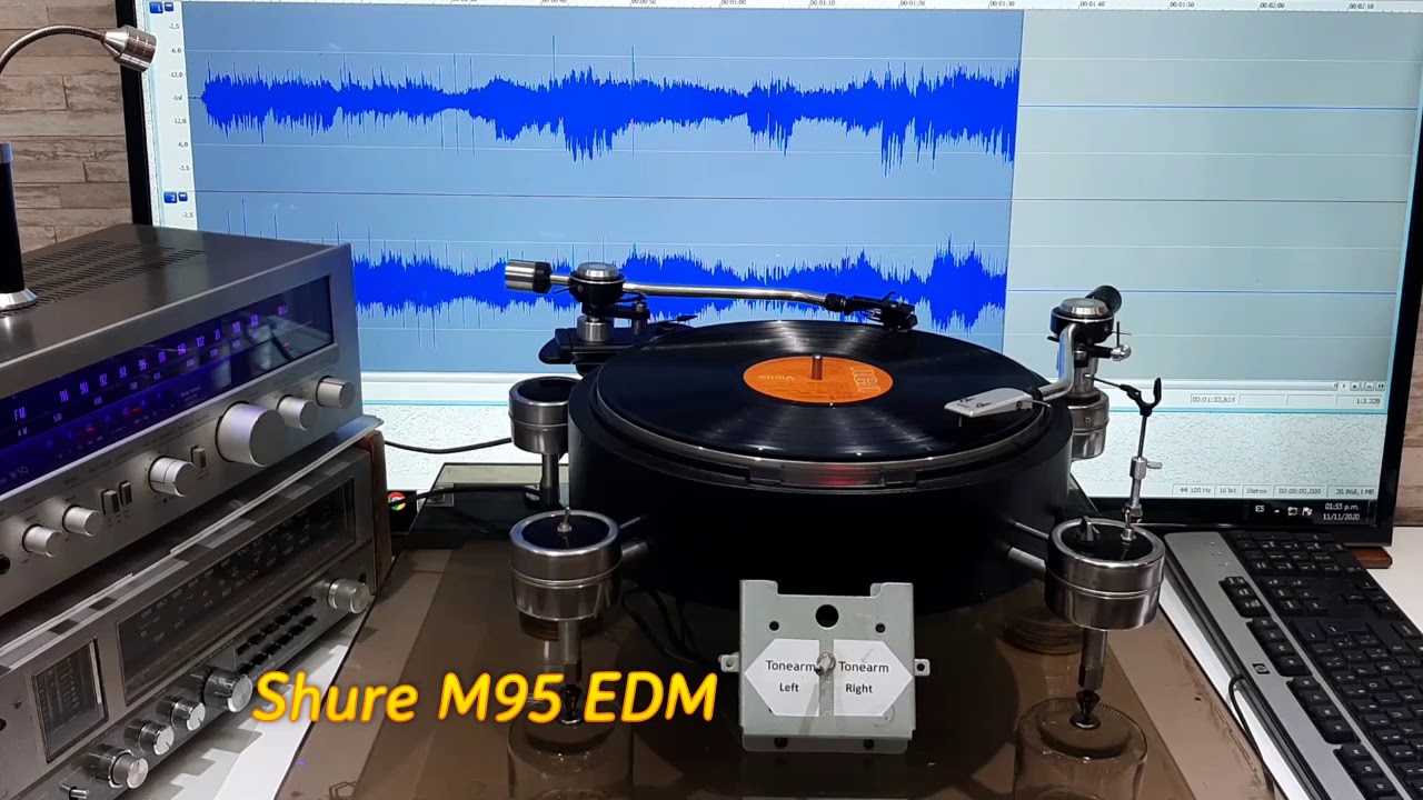 Ortofon 2m Red vs. Shure M95 EDM - YouTube