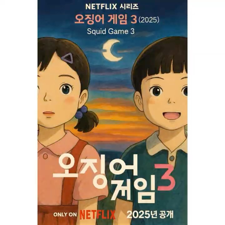 지브리 버전 오징어게임ㅋㅋ(squid game but ghibli) #squidgame #squidgamchallenge # ...