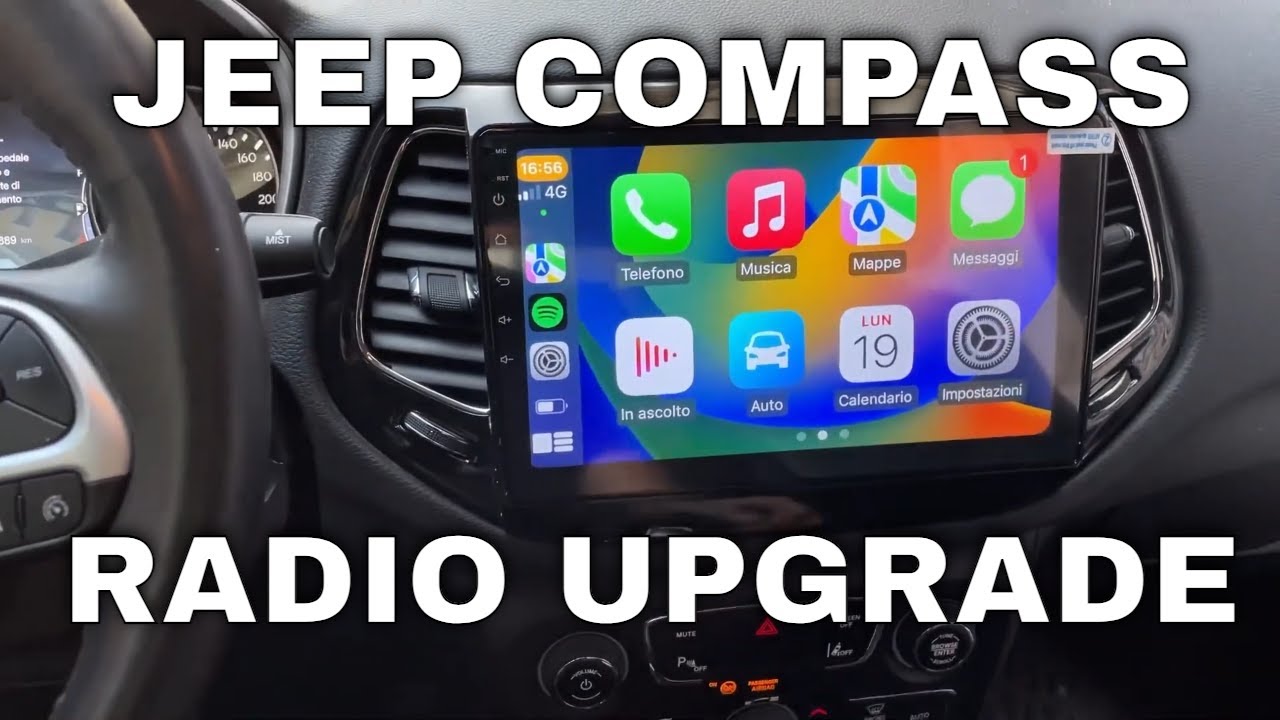 Jeep Compass - Radio CarPlay Android 10" - YouTube