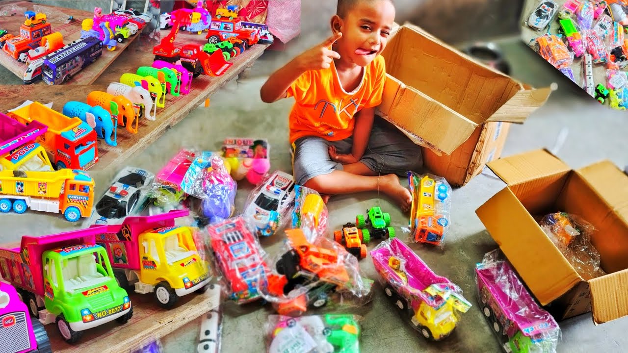 jcb tractor lori bus car bike monster toys how to kids toy's now jcb toys - YouTube