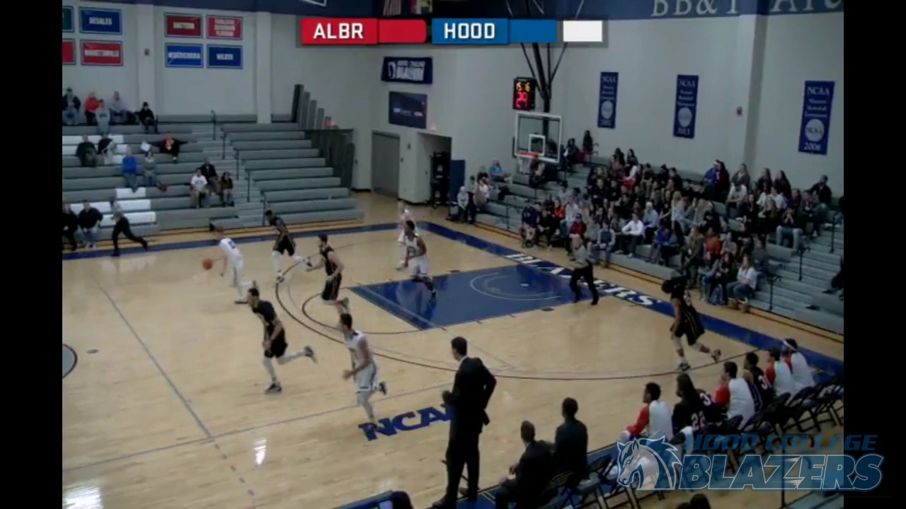Hood College Men's Basketball vs. Albright - YouTube