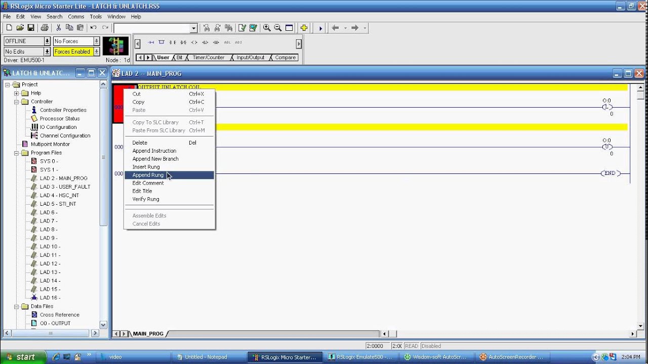 Class5 Latch & Unlatch - YouTube