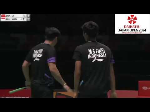 Fikri_Marthin (INA) vs Chen_Liu (CHN) - JAPAN OPEN 2O24 - YouTube