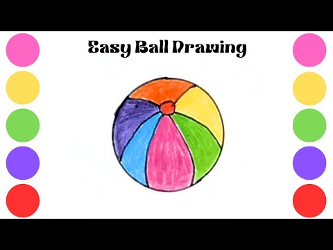 Step by step easy ball drawing|| For kids ️ ️||#trending#easy kids ...
