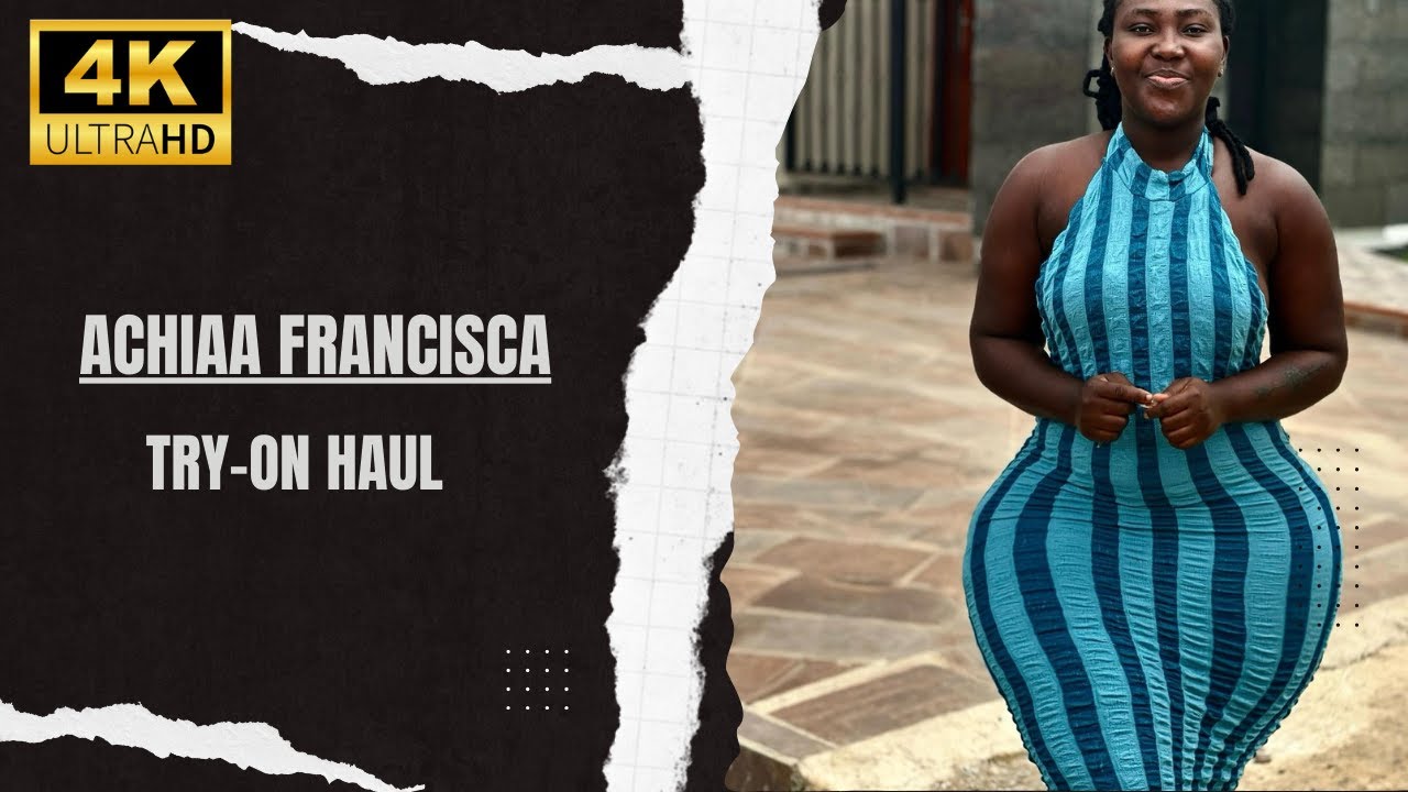 Achiaa Francisca Plus Size Curvy Model - 4K Fashion Look-book - YouTube