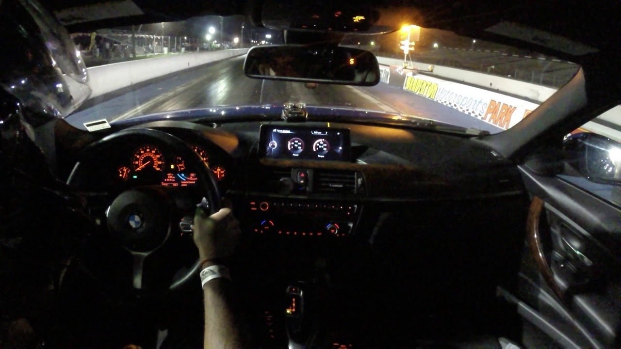 BMW 335i (F30) completely stock 1/4 mile - YouTube