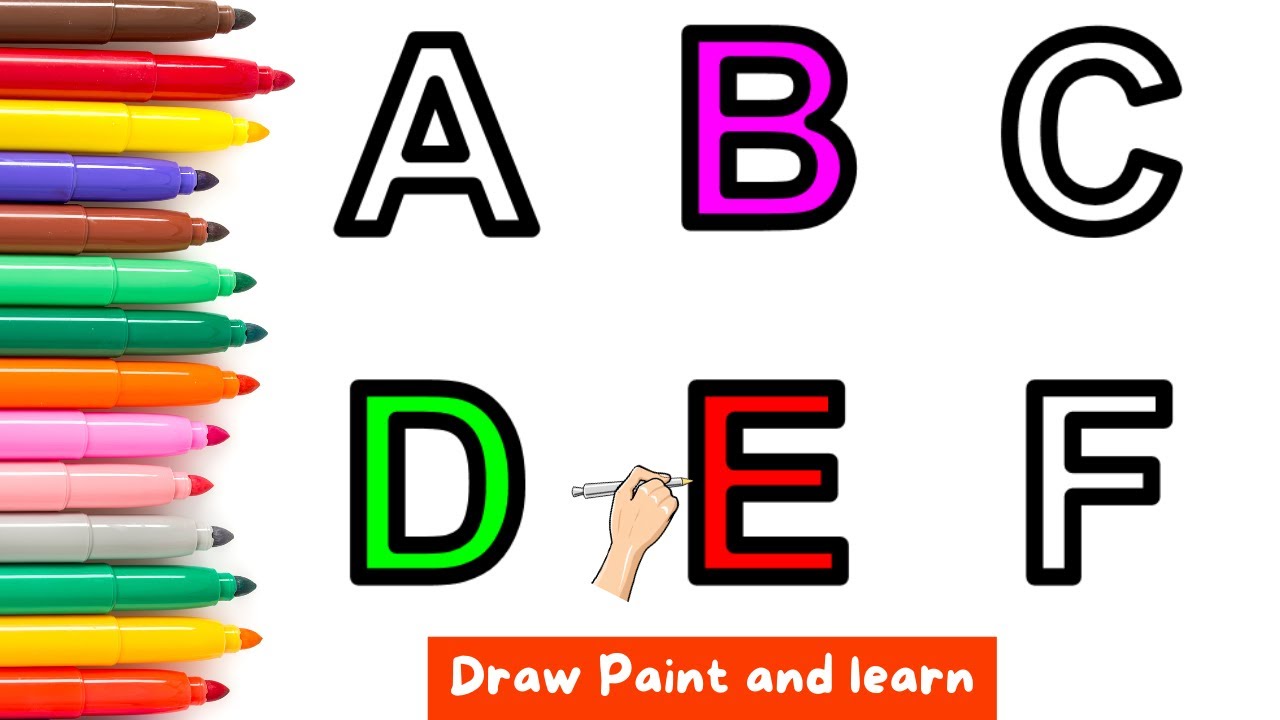 Abc alphabets for kids and toddlers | Learn abcd learn colors phonics ...