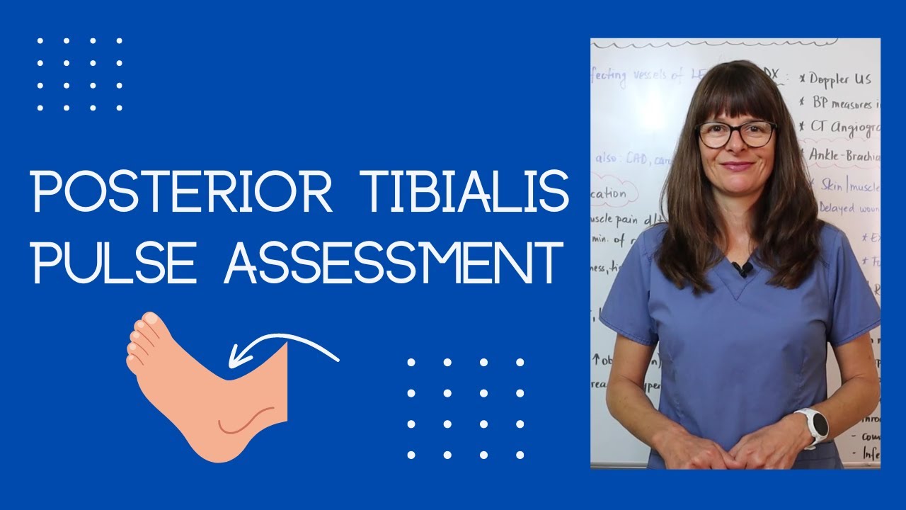 Posterior Tibialis Pulse Assessment Demonstration #shorts - YouTube