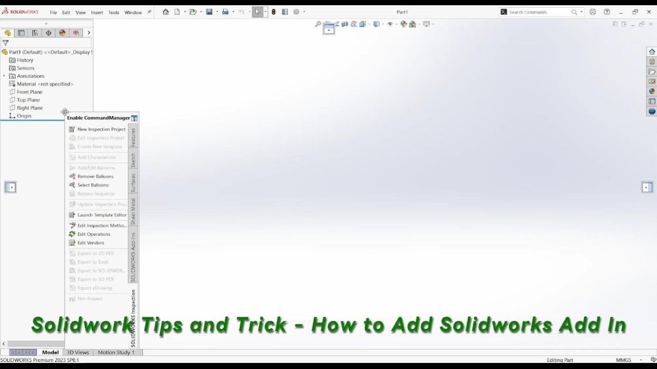 SolidWorks Tips & Trick - How to Add Solidworks Add In - YouTube