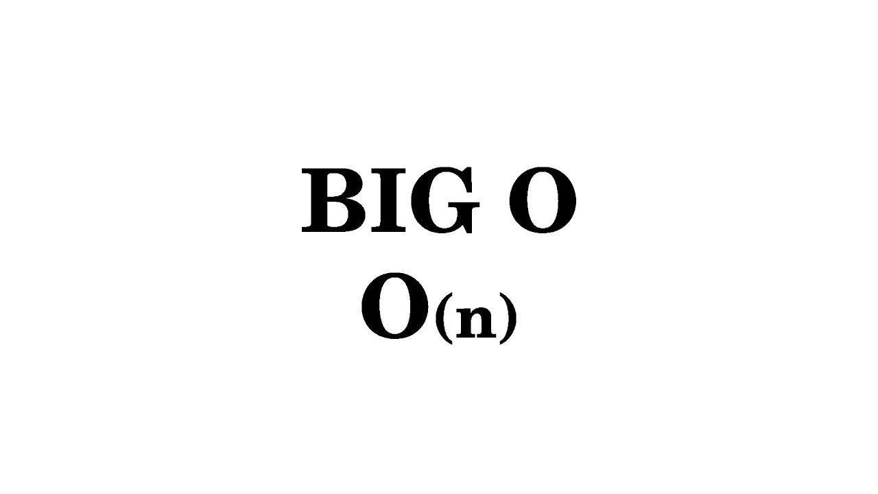 Notação Big O - YouTube