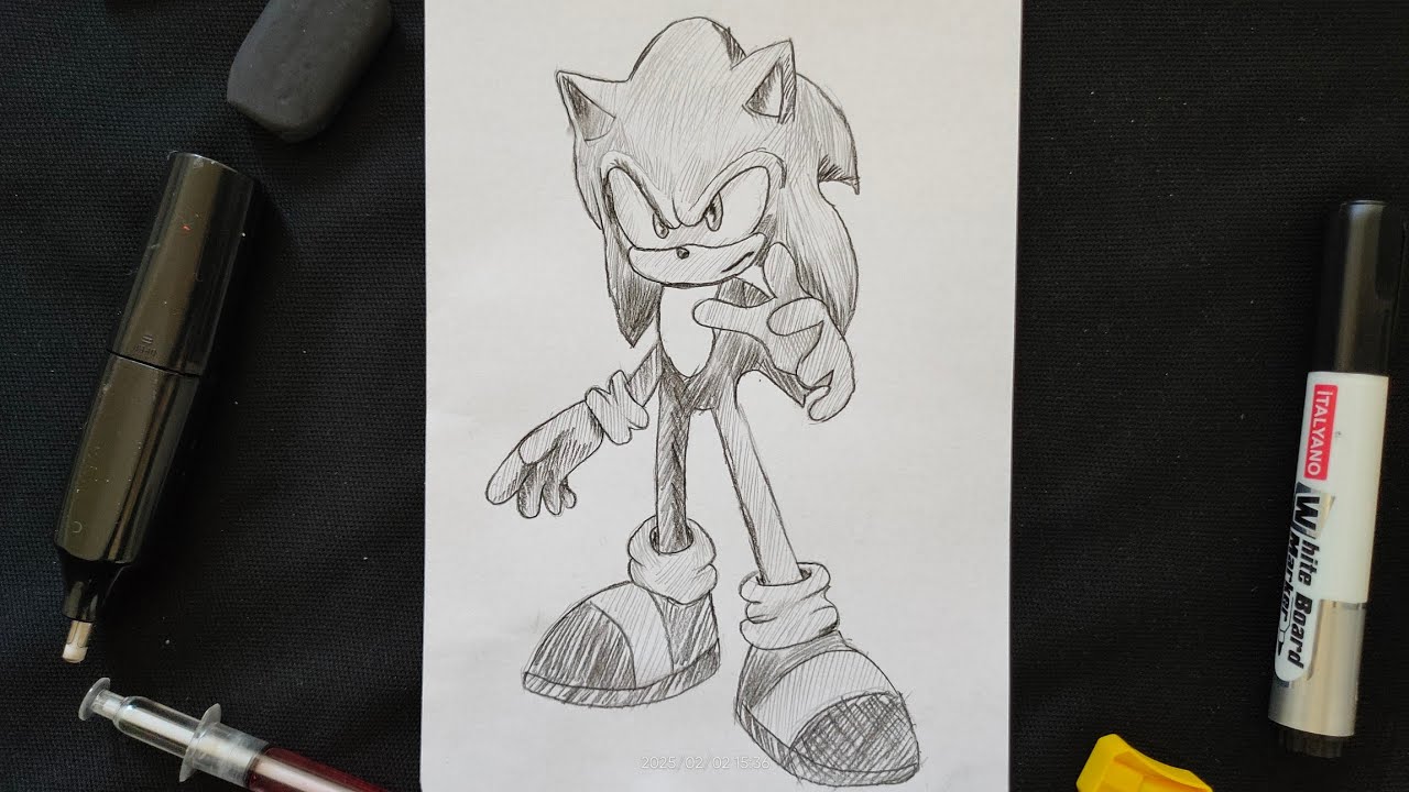 how to drawing sonic the hedgehog easy step by step #sonicthehedgehog # ...
