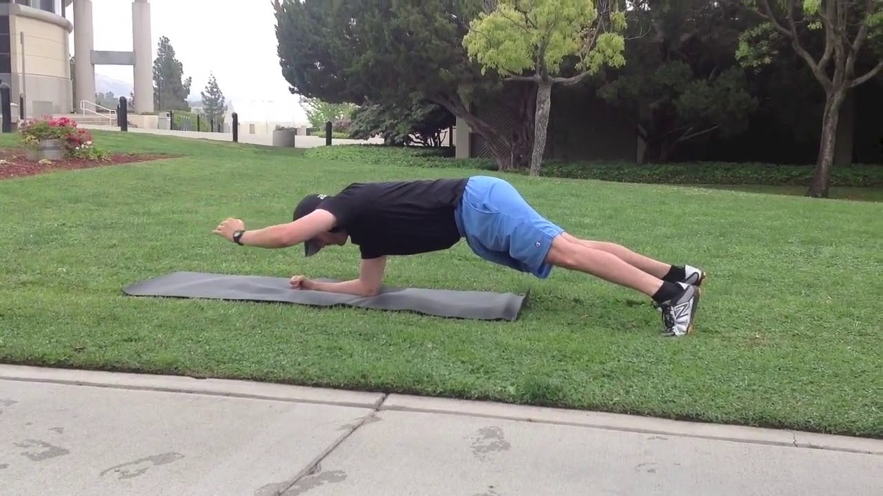 Plank with Reach - YouTube