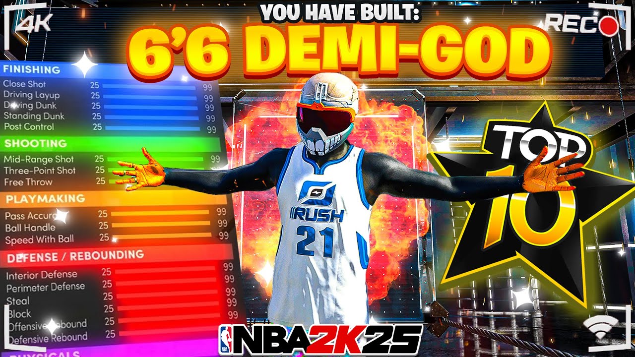 THIS 6'6 DEMIGOD BUILD WILL BREAK NBA 2K25! BEST ALL AROUND BUILD NBA ...