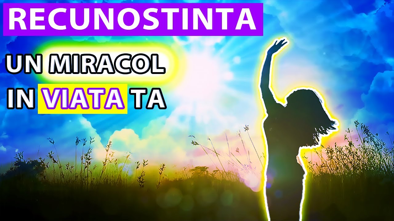 🙏 RECUNOSTINTA 🙏 Afirmatii Pozitive - EU SUNT, Multumire, Apreciere ...