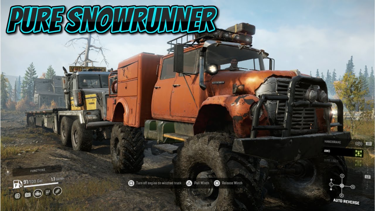 No Country for Old Truck .. Mission on SnowRunner - YouTube