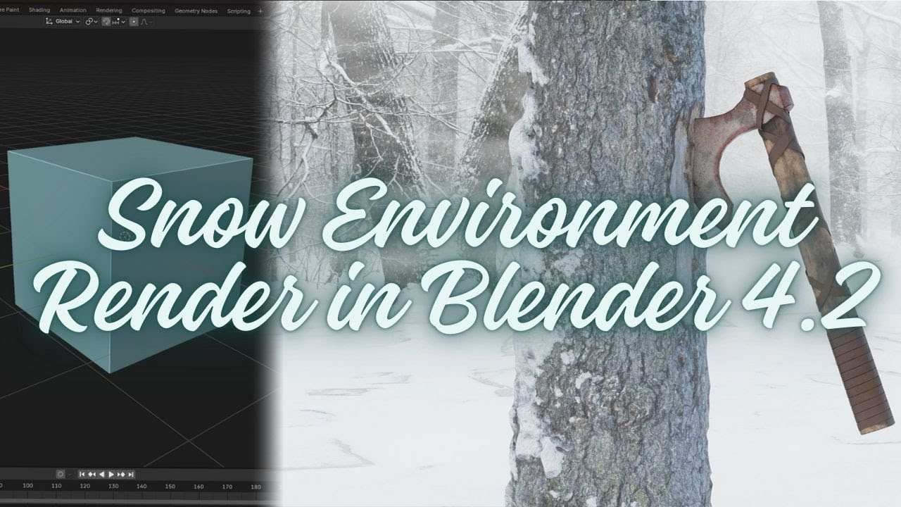 How to Create Snow Environment Render in Blender 4.2 - YouTube