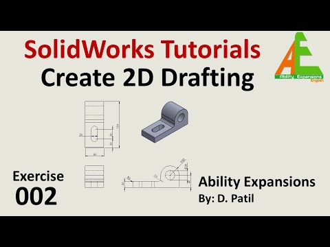 002. How to create 2D drafting in solid work? SolidWorks tutorial for ...