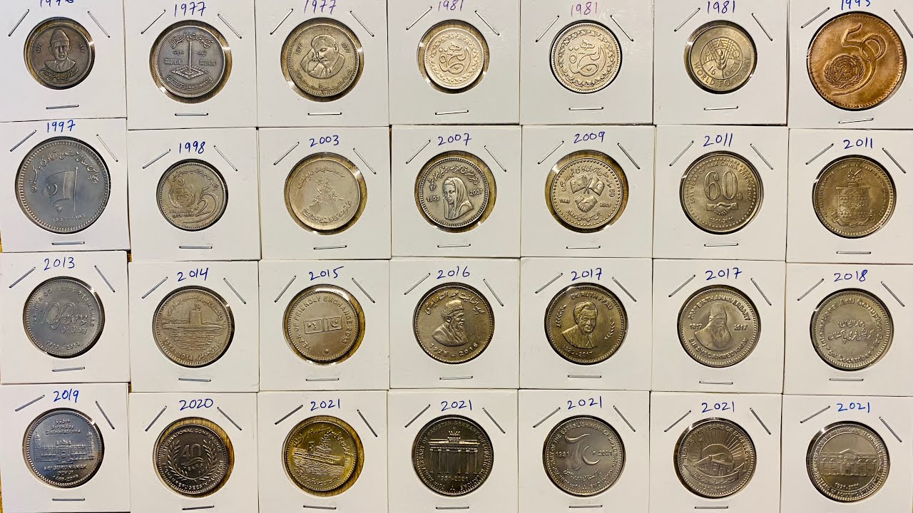 Pakistan Commemorative Coin 1976-2023 | 30 Coins Set - YouTube
