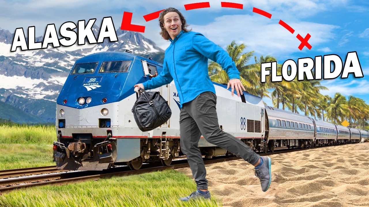 Taking the TRAIN from Miami to Alaska - FULL SERIES - YouTube
