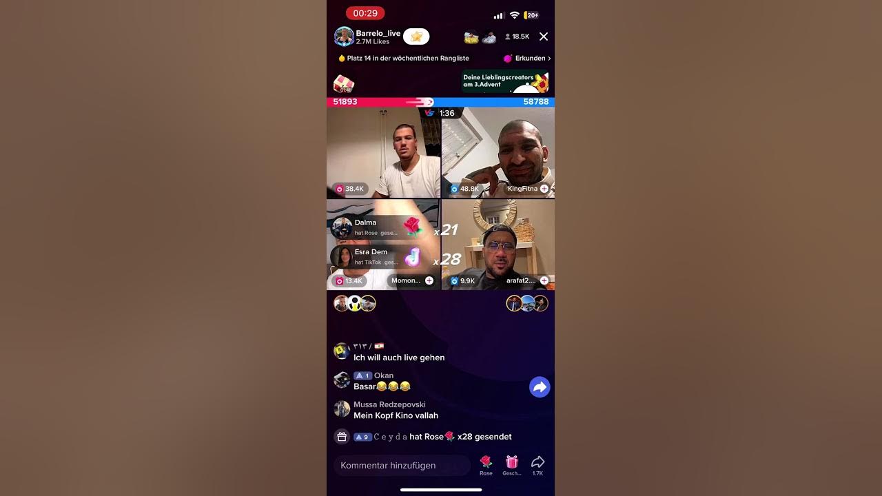 Arafat bestraft engelsgesicht tik tok live barello - YouTube