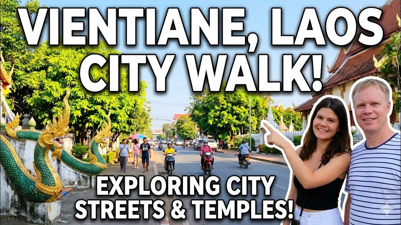 Exploring Laos, Vientiane City Streets - YouTube
