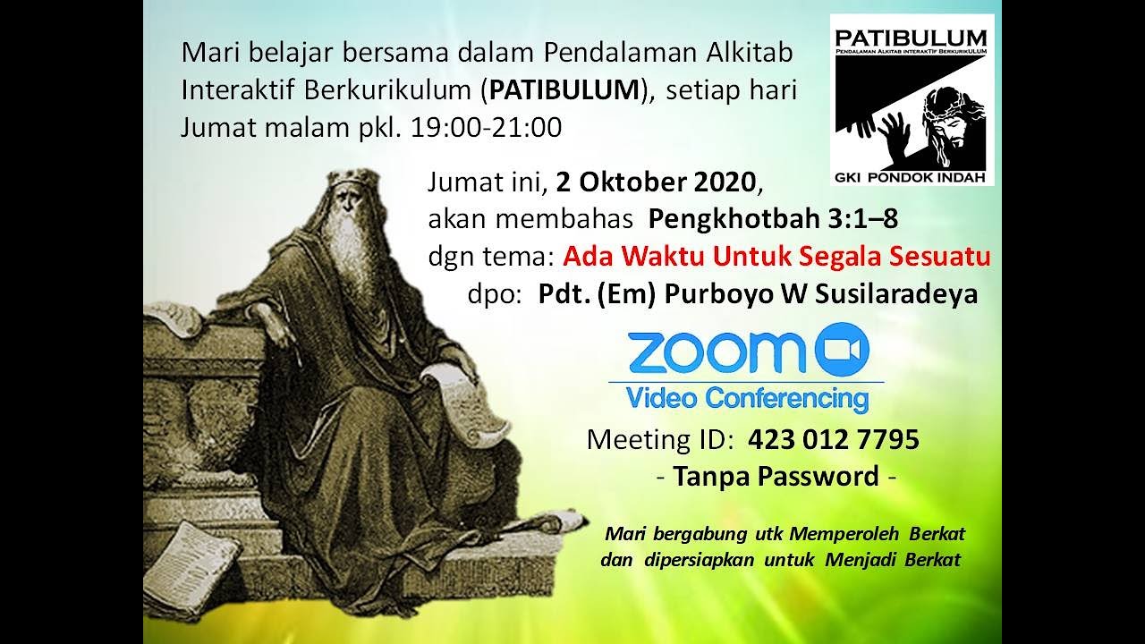 PATIBULUM - Ada Waktu utk Segala Sesuatu (Pengkhotbah 3:1-8) - YouTube