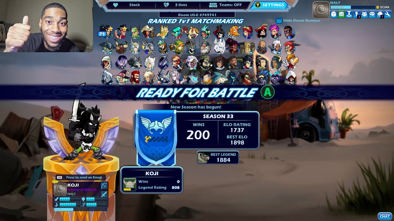 BRAWLHALLA RANKED 1V1 SESSION #18 (1737 ELO) - YouTube