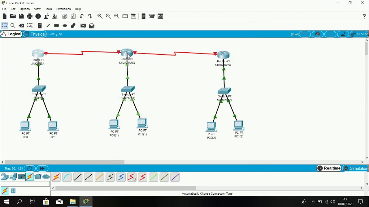 belajar jaringan router statik - YouTube