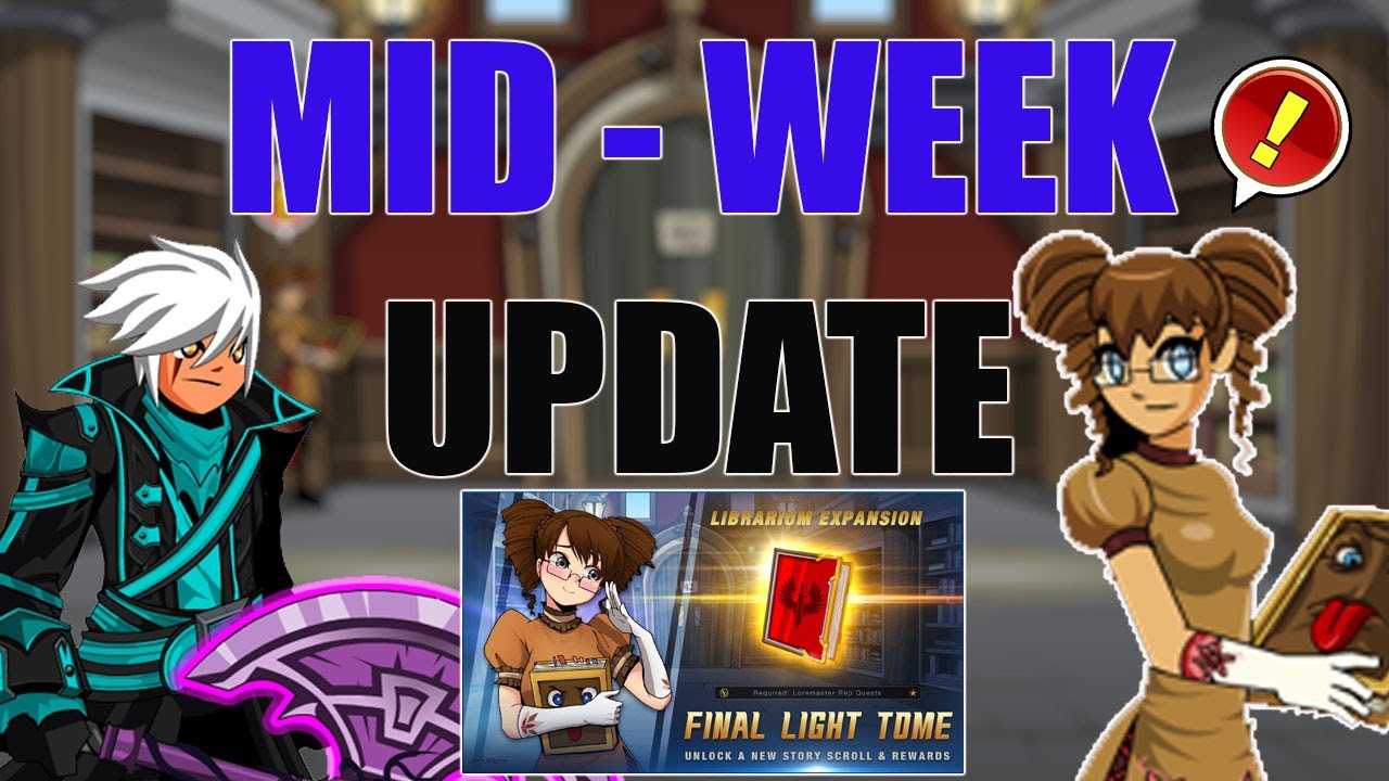 AQW Mid Week Update! Final Light Tome Quests + Reward | Librarium ...