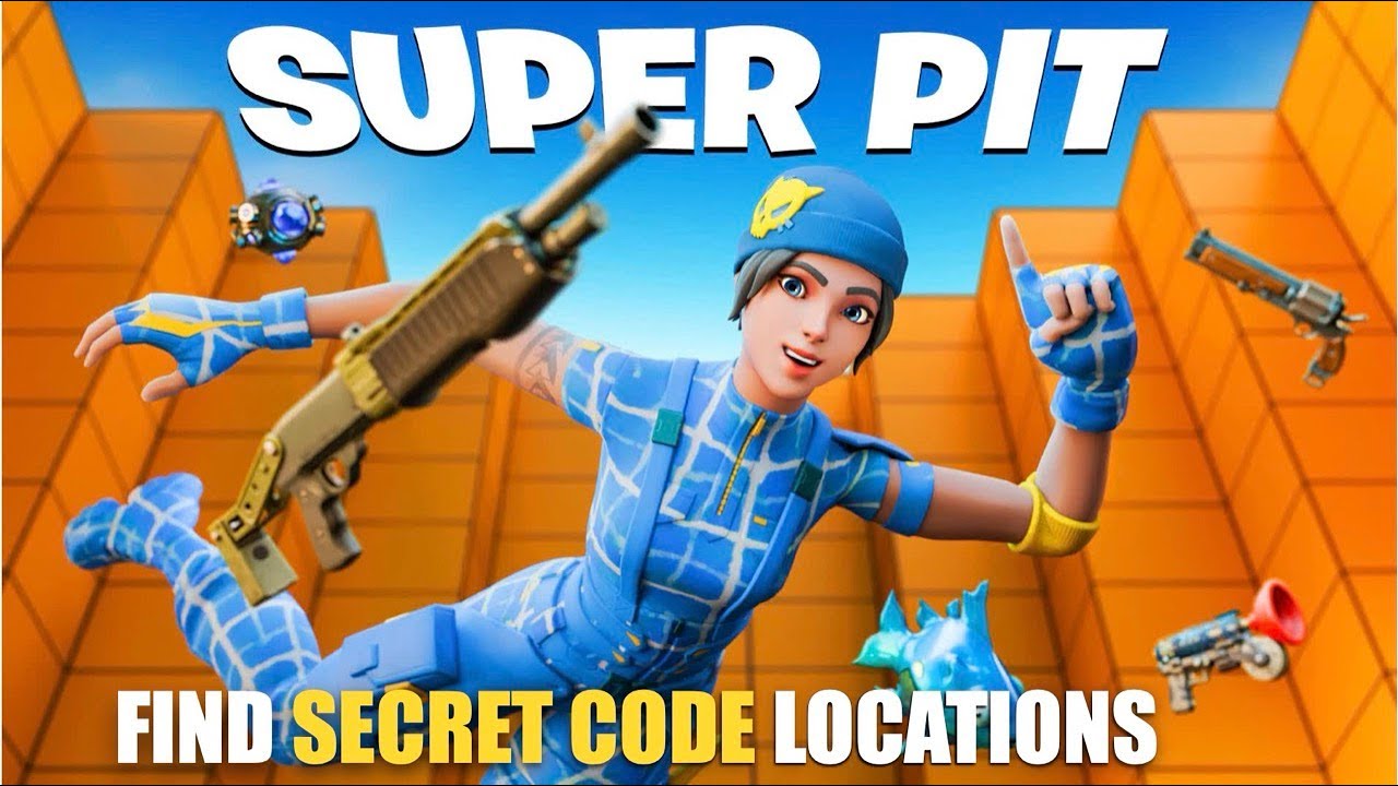 SUPER PIT UNC MAP FORTNITE CREATIVE - FIND SECRET CODE LOCATIONS - YouTube