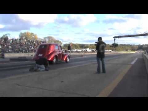 CHRIS PIRKOLA 1939 WILLYS. 2009  BYRON DRAGWAY WHEELSTAND CONTEST ROUND 2