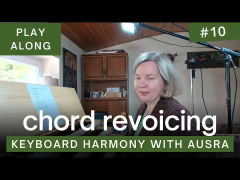 Keyboard Harmony with Ausra No  10: Chord Revoicing (C, F, G Chords) | Play Along