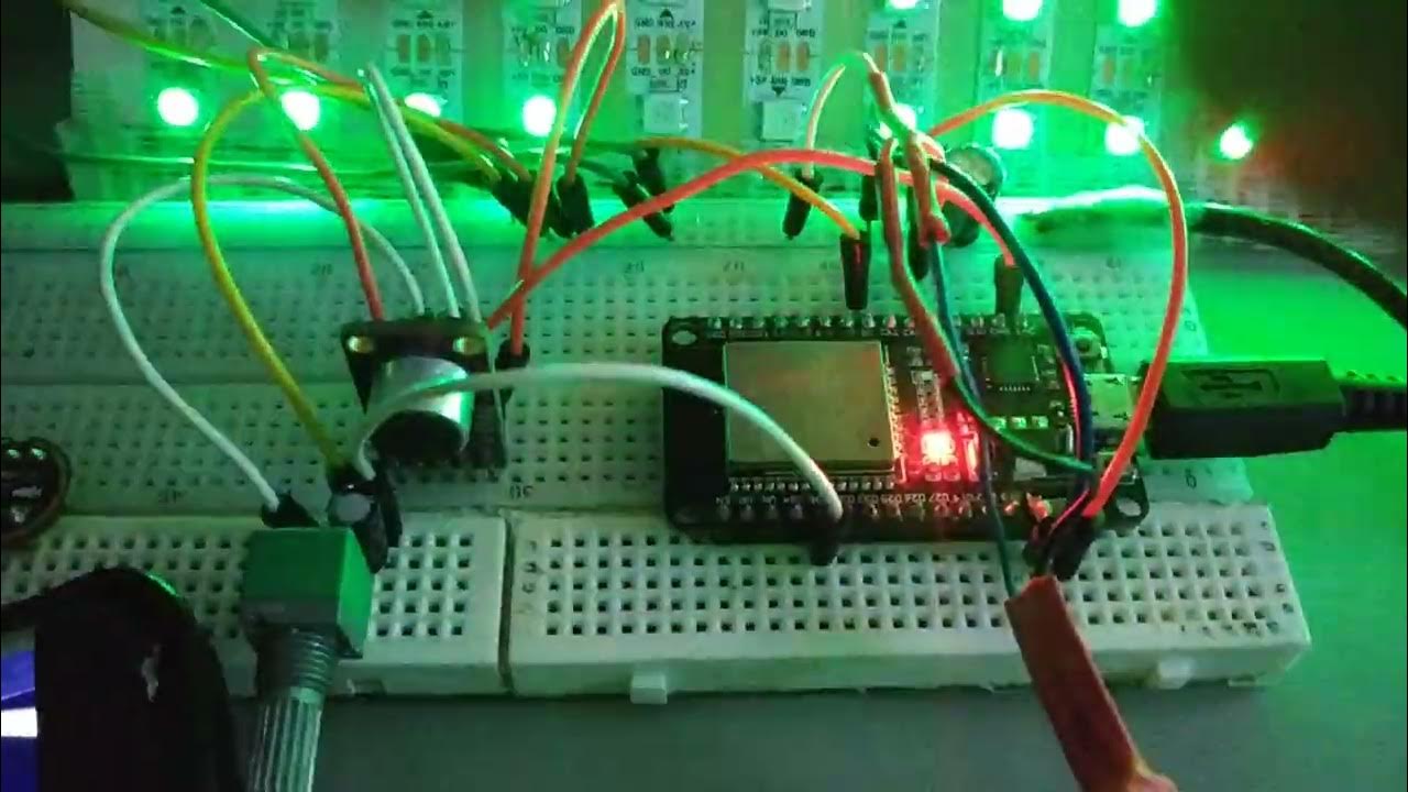 Esp32 Spectrum Analizer Vu Meter Max9814 Bush Button Youtube