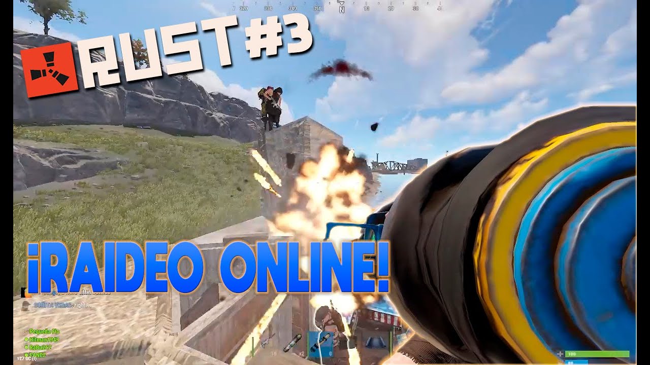 Raideos online y pvp RUST #3 - YouTube