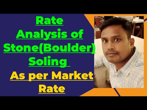 Rate Analysis of Boulder soling/Actual cost of stone soling/soling rate ...