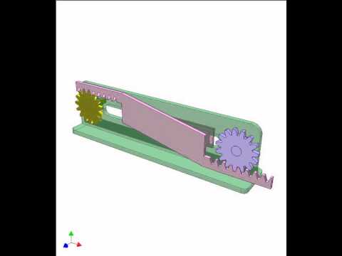 Rack pinion mechanism 6a - YouTube