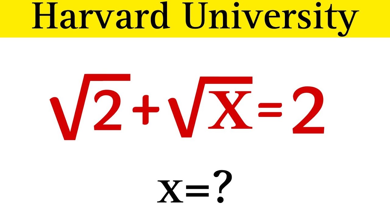 Can You Solve This? | Harvard University Entrance Exam | Olympiad Math ...