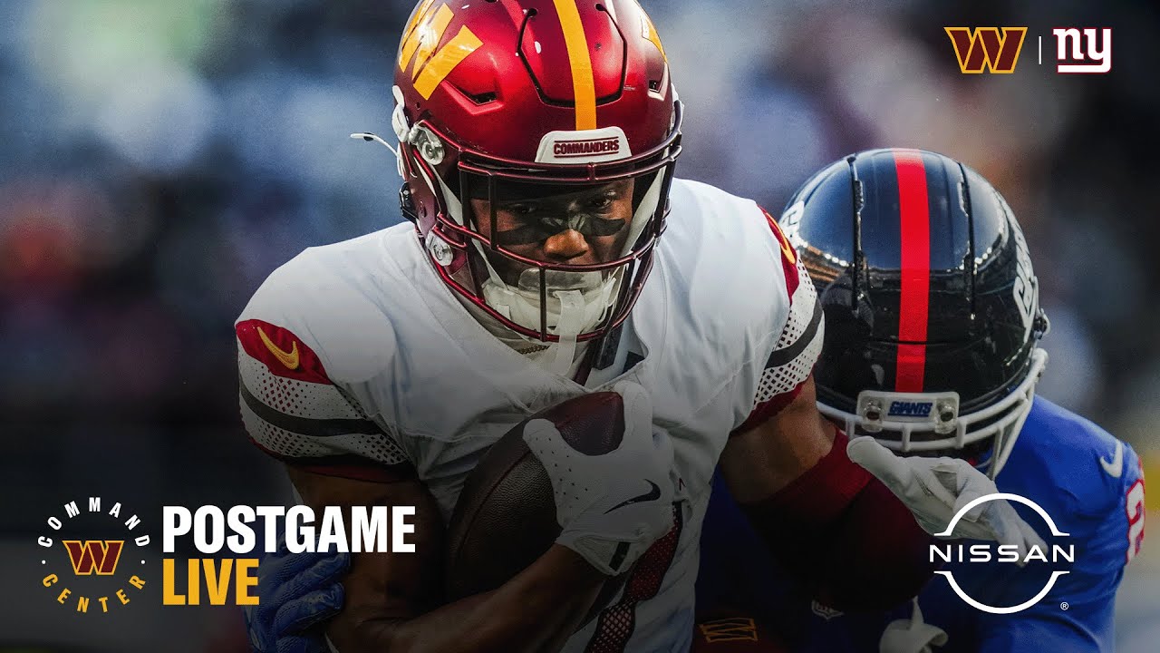Back in the Win Column! | Postgame LIVE: Commanders Defeat Giants | NFL ...