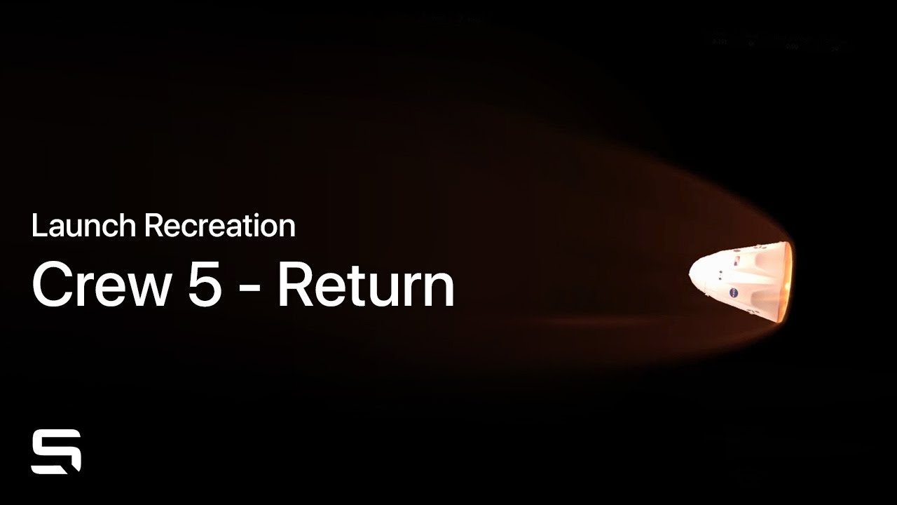 Crew 5 - Return | Launch Recreation - YouTube