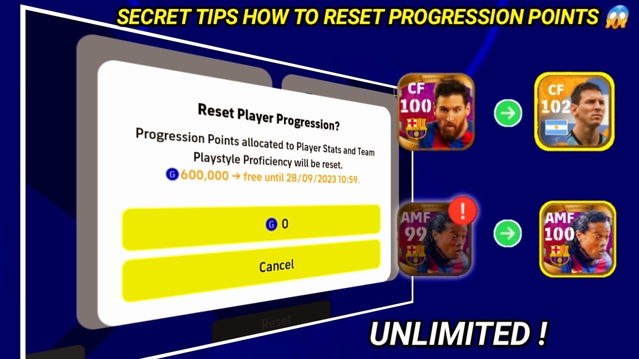 SECRET TRICK HOW TO RESET PROGRESSION POINTS PLAYER 😱 - YouTube