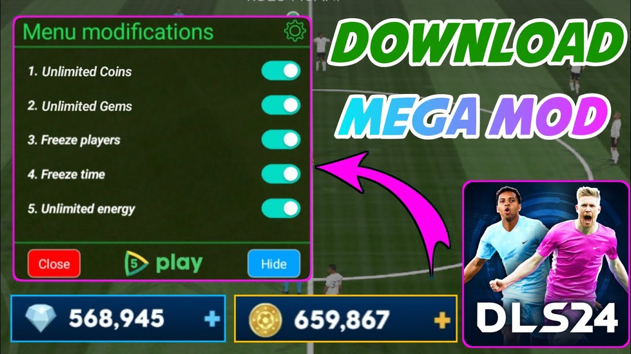 How to get DLS24 Mega Mod Menu apk | DLS Mega Mod Download - YouTube