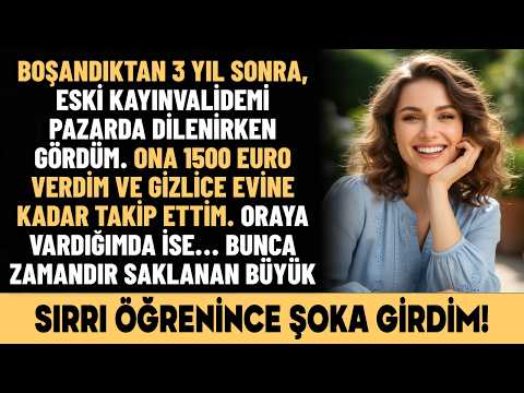 Dilenen eski kayınvalidemi takip ettim… Kapıyı açınca KANIM DONDU 😳