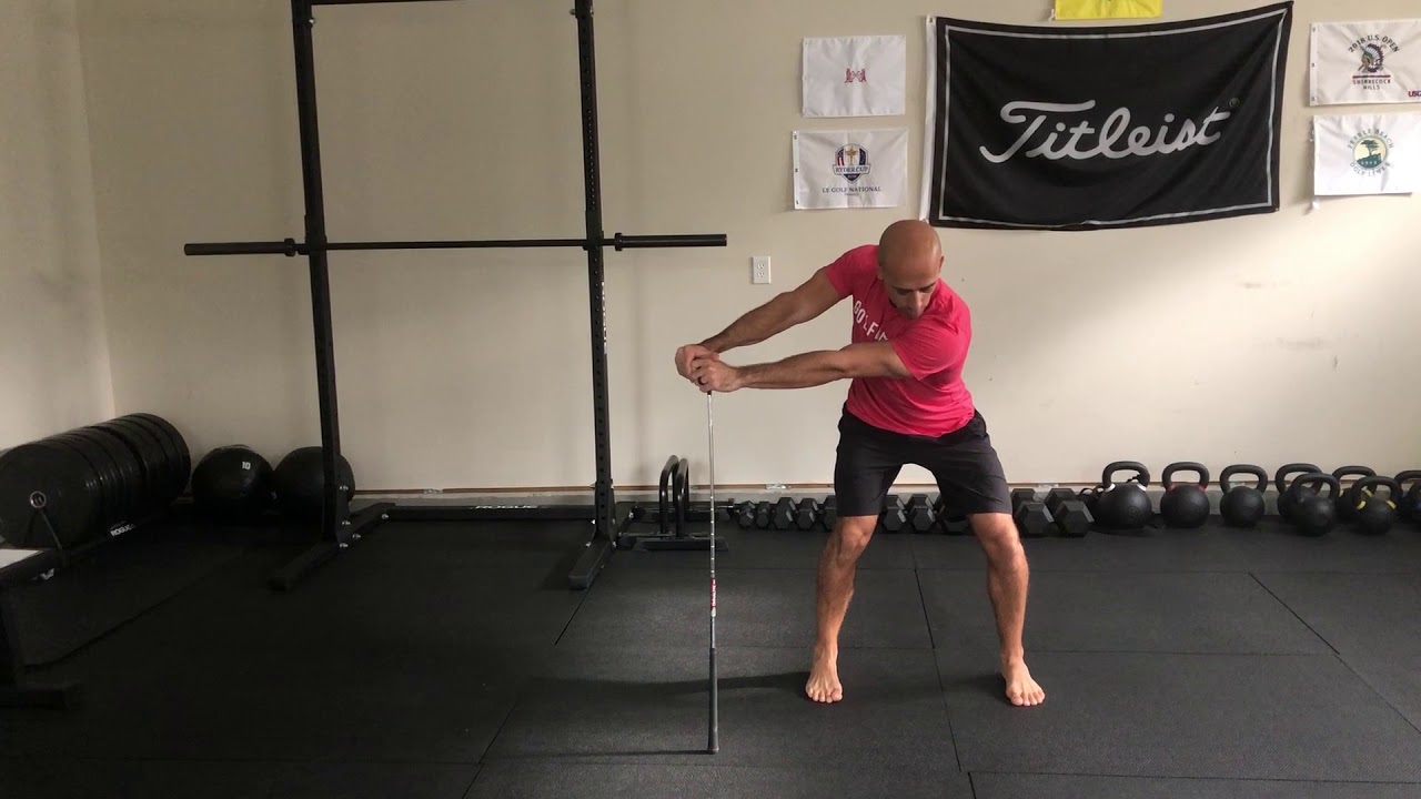 Straight arm torso rotation - YouTube