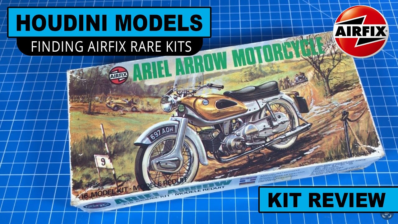 As Fast as an Arrow Airfix Kit review of an Arial Arrow Motorcycle rare ...