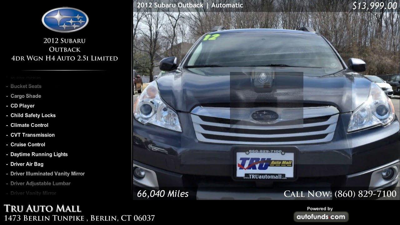 Used 2012 Subaru Outback | Tru Auto Mall, Berlin, CT - SOLD - YouTube