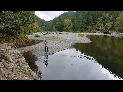 Fishing in the Wilson River Oregon - YouTube
