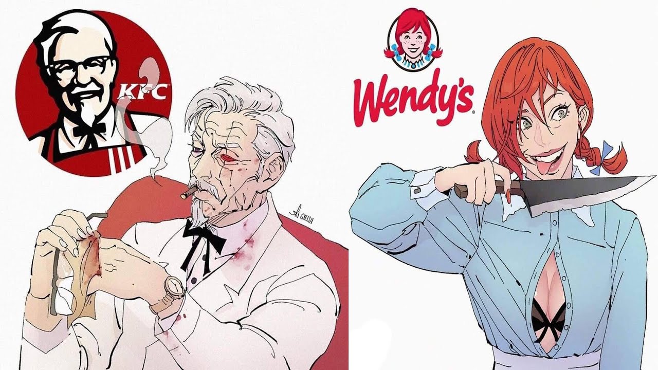30 Famous Brand Logos & their Special Cartoon Characters... - YouTube